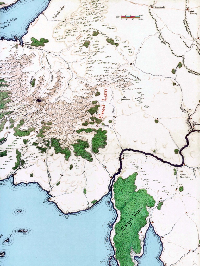 MERP Arnor Regional Maps | PDF | Language Arts & Discipline | Home & Garden