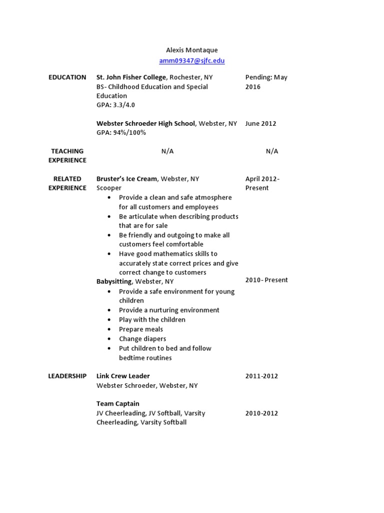 Montaque Resume | PDF