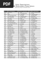 DMC Color Chart in Numerical Order With Color Name | PDF | Green | Color