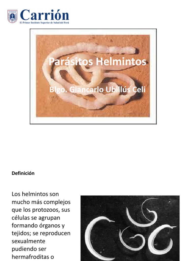 Parásitos Helmintos | PDF | Medicina | Medicina CLINICA