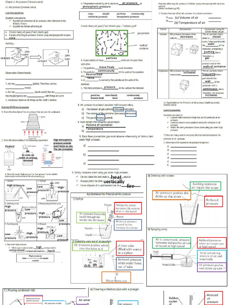 Form 2 Science Air Pressure Notes | PDF | Religion & Spirituality