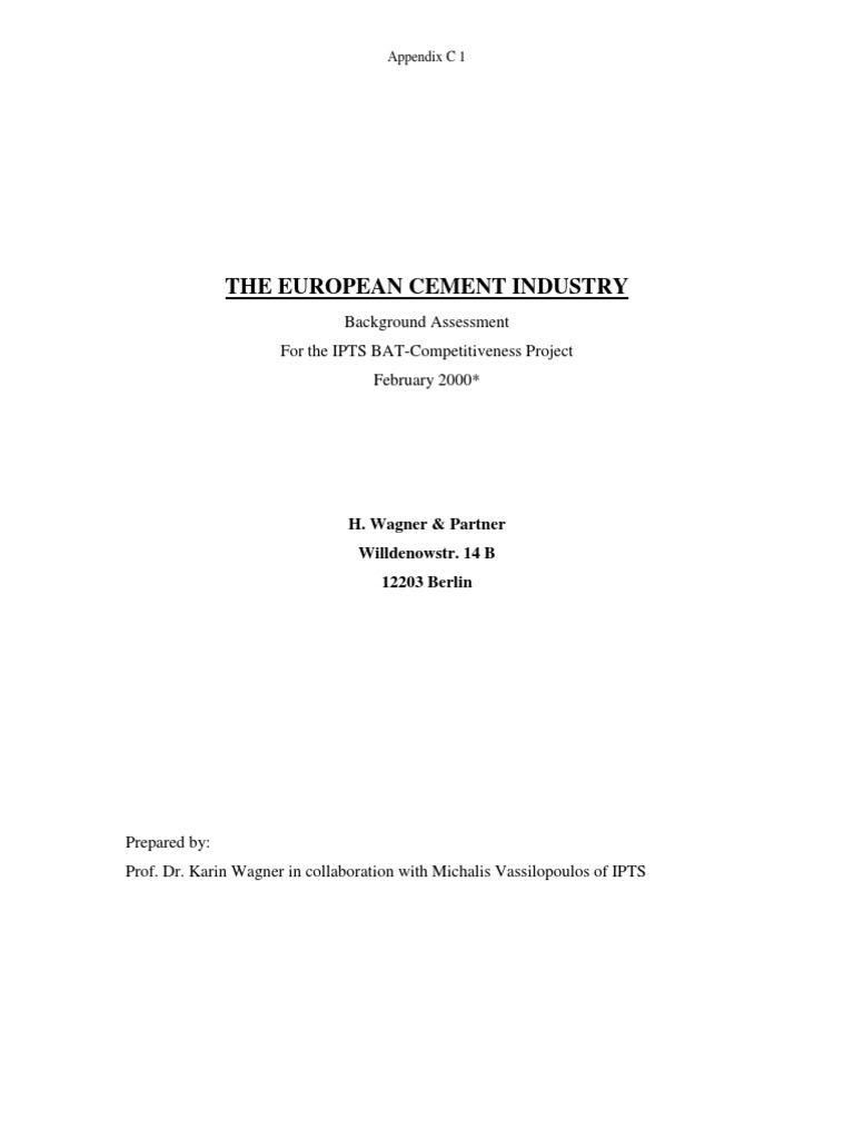 Appendix C 1 | PDF | Cement | Concrete