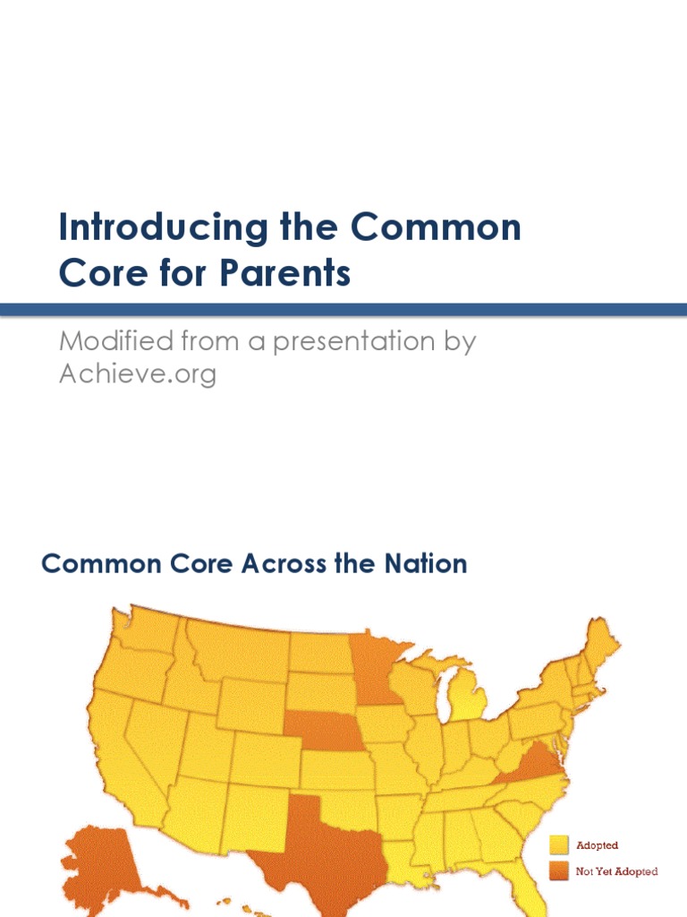 Common Core Standards Guide for Parents | PDF | Common Core State ...