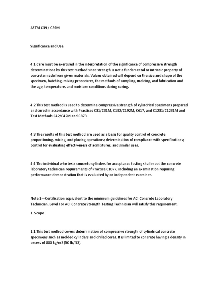 ASTM C39 | Concrete | Deformation (Engineering) | Free 30-day Trial ...