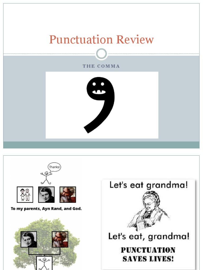Punctuation Review | PDF | Comma | Sentence (Linguistics) Punctuation Review | PDF | Comma | Sentence (Linguistics)