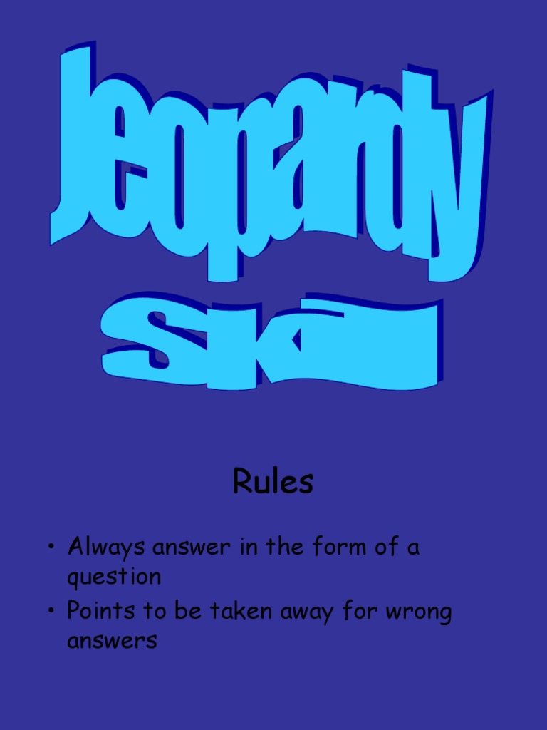 Jeopardy on Comparatives & Superlatives | PDF | Foreign Language Studies