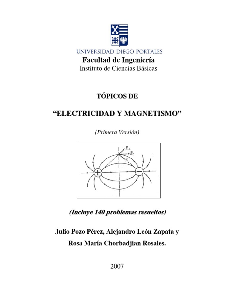 Capitulo I (Fuerza Electrica y Campo Elctrico) | PDF | Electrón | Campo ...