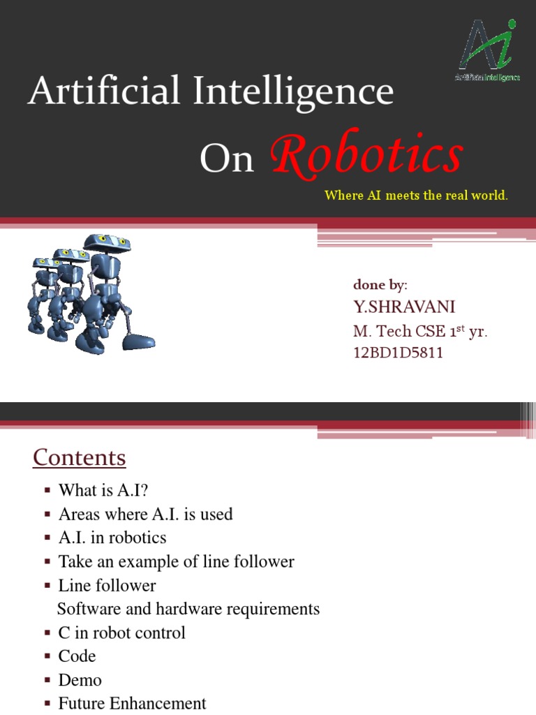 AI Robotics: Line Follower Overview | PDF | Artificial Intelligence ...