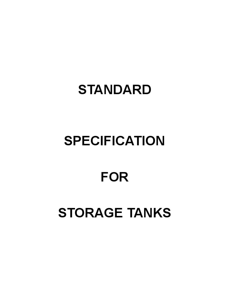 Storage Tank Fabrication Standards | PDF | Welding | Construction