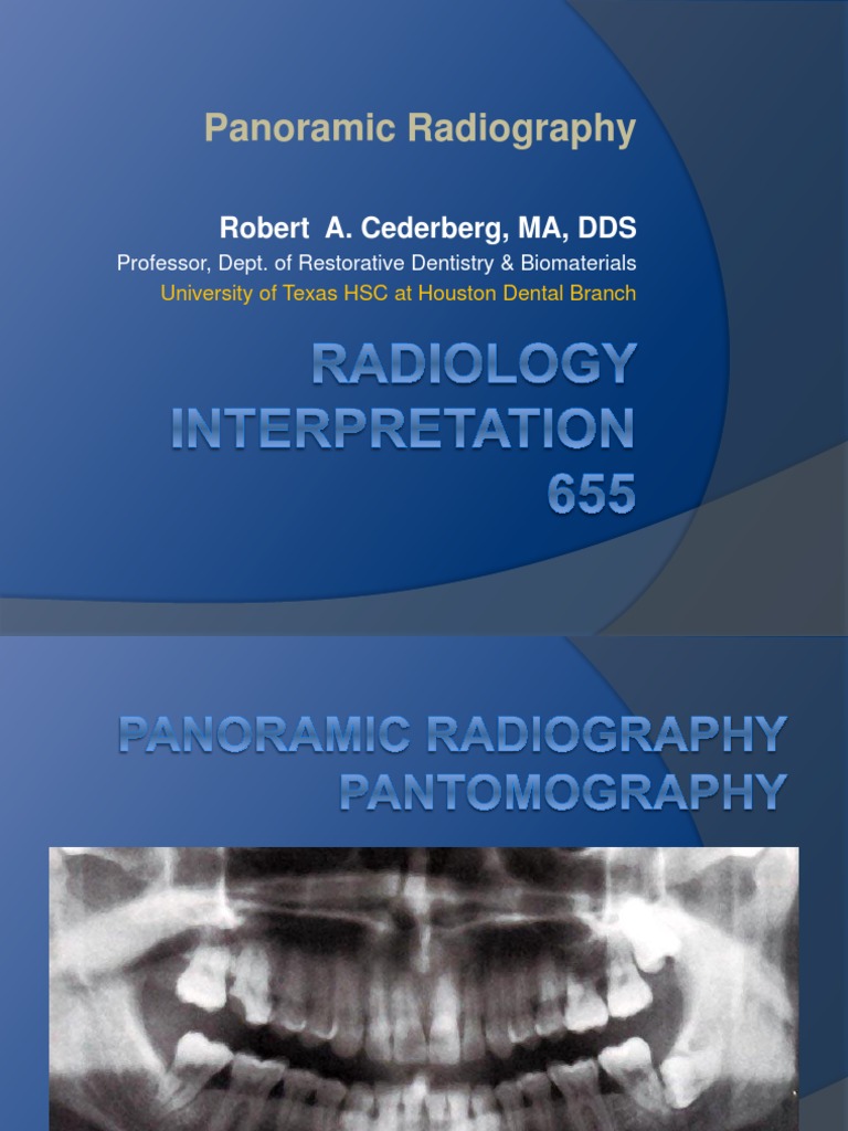 Panoramic Radiography 11 | PDF | Radiography | Human Head And Neck