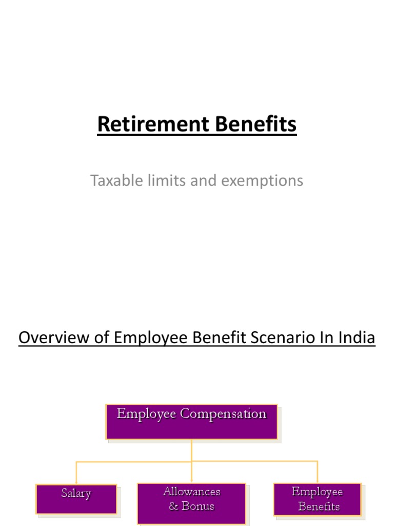 Retirement Benefits: Taxable Limits and Exemptions | PDF | Employee ...