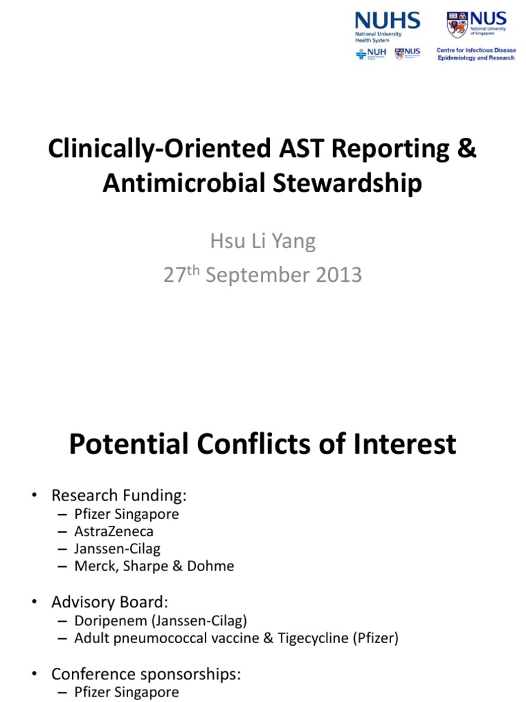 Clinical Reporting For Microbiology Laboratories. Cumulative Antibiotic ...