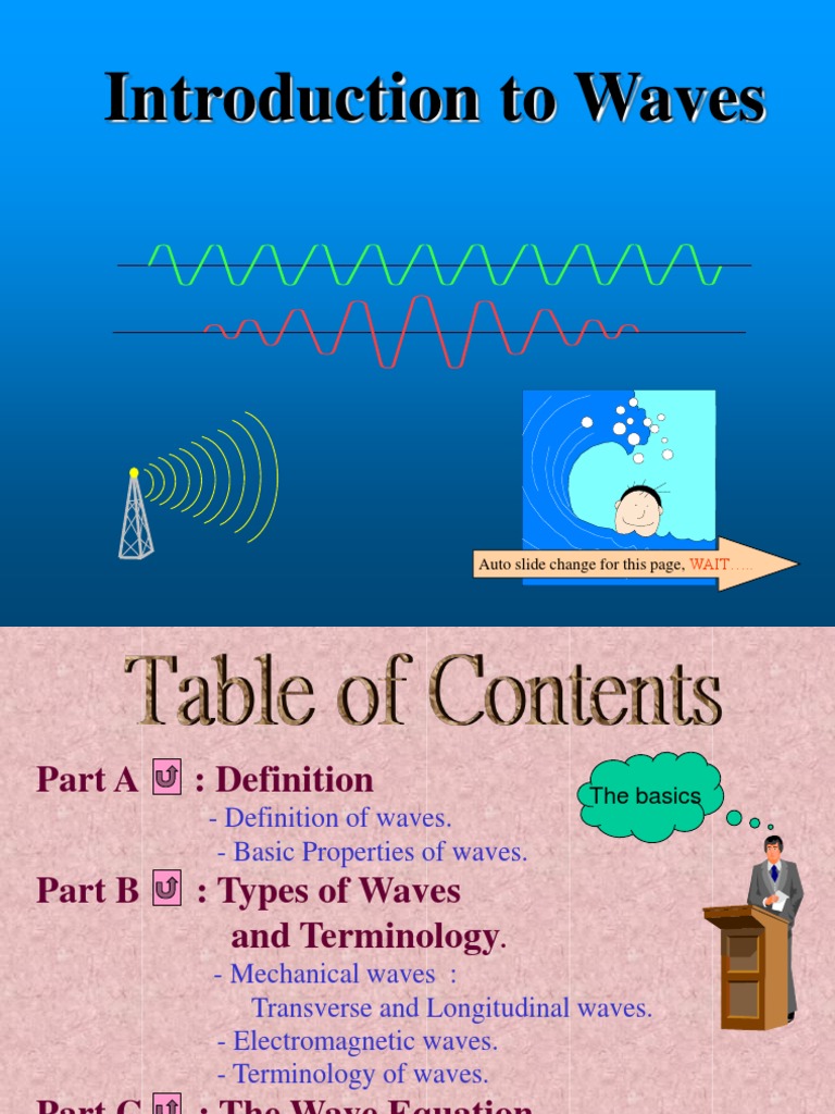 Introduction To Waves: Auto Slide Change For This Page | PDF