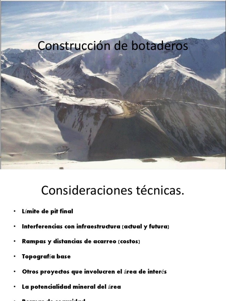 Diseño y Consideraciones de Botaderos | PDF | Minería | Science