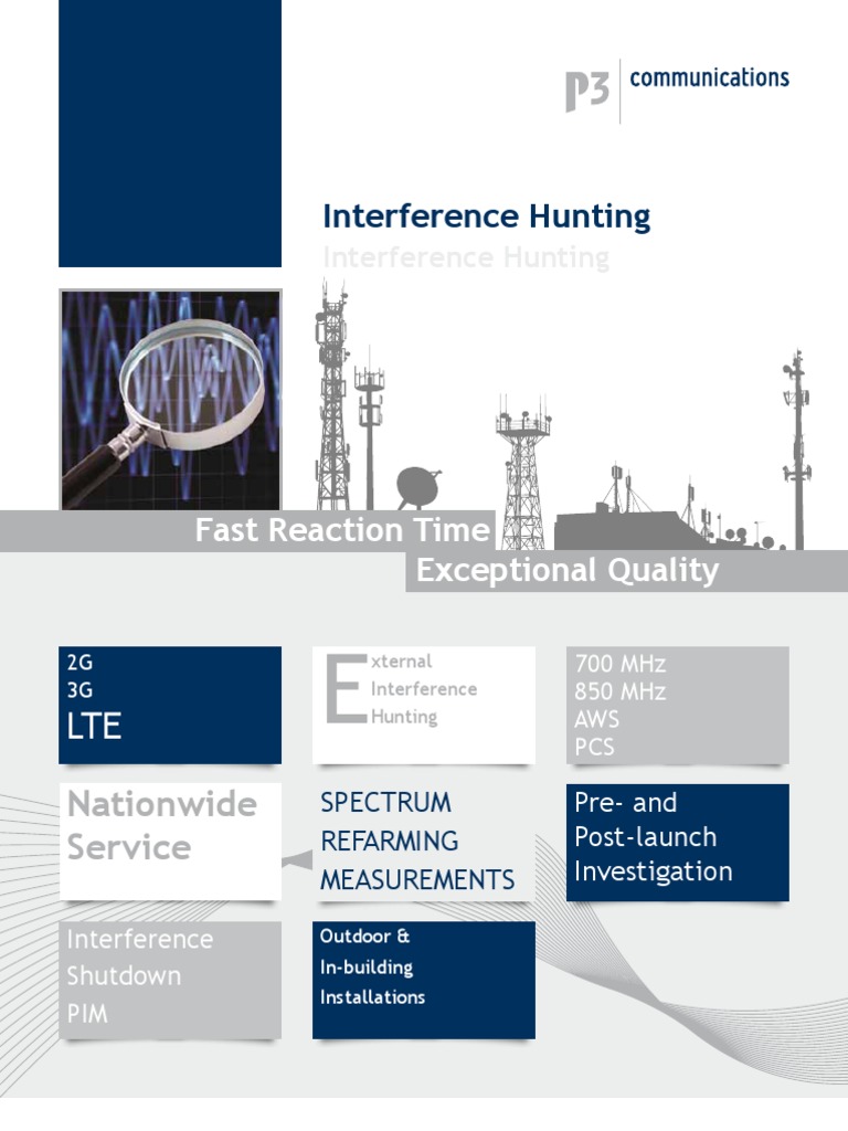 Comprehensive Spectrum Clearance and Interference Hunting Services for ...