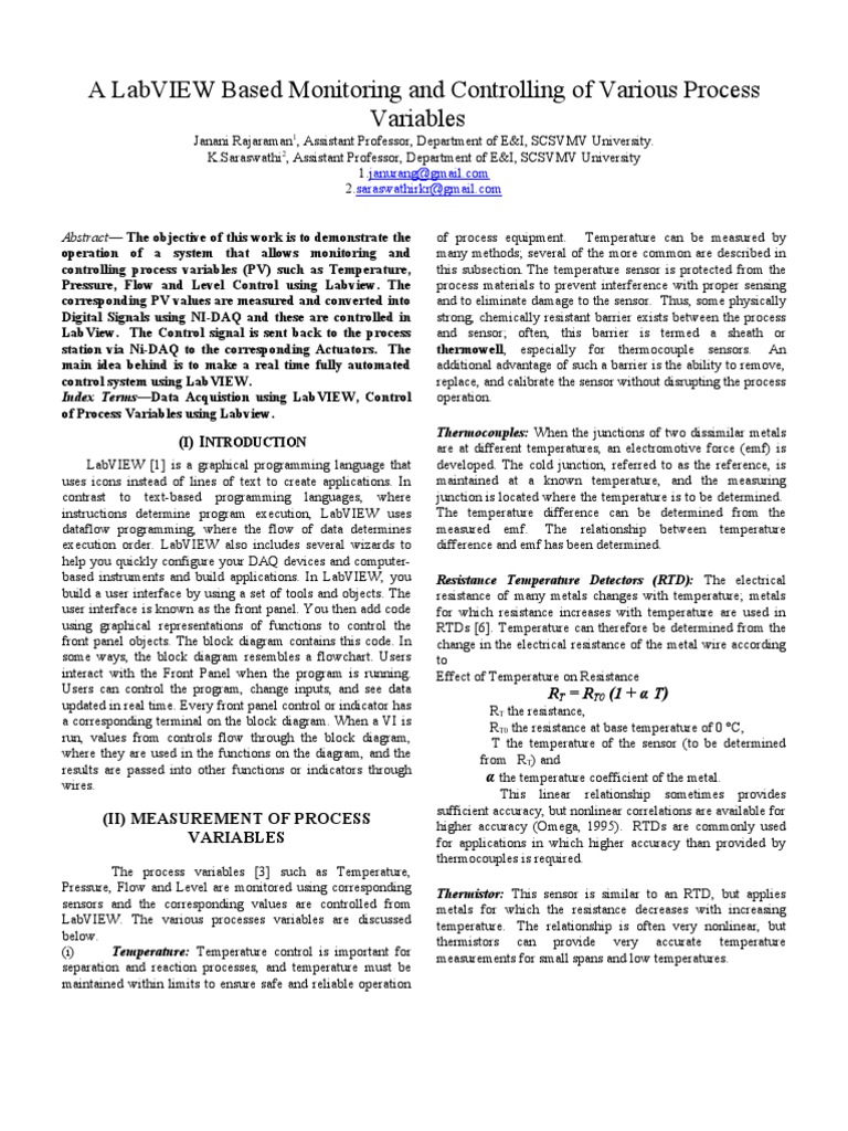 Labview Based Paper | PDF | Capacitor | Pressure