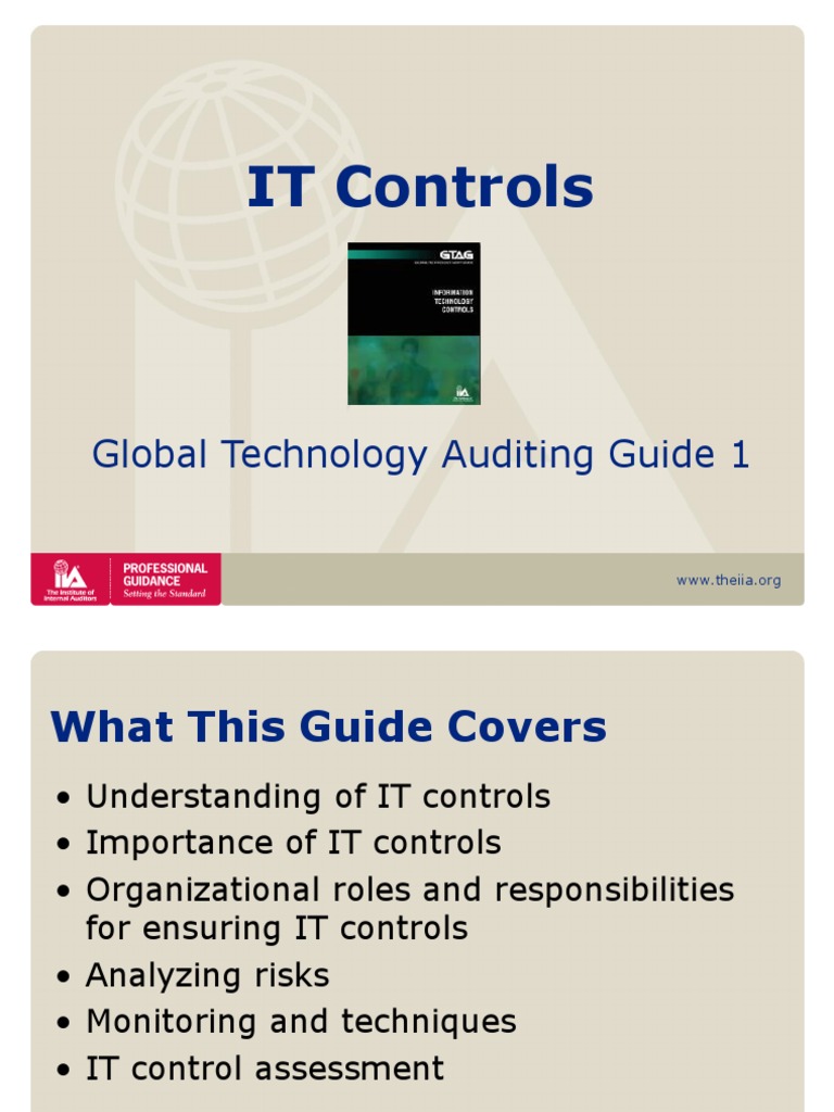 IT Controls: Global Technology Auditing Guide 1 | PDF