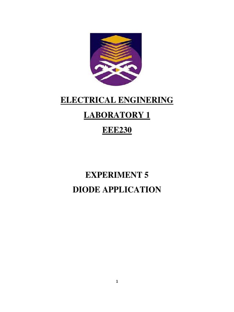 Experiment 5 Lab Report Uitm Malaysian College | PDF | Rectifier ...