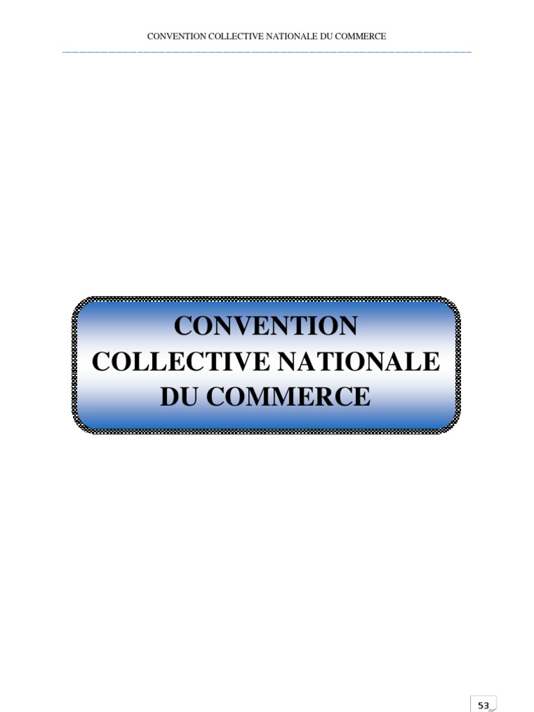 Convention Collective Commerce 2024 Cameroun | PDF | Convention ...