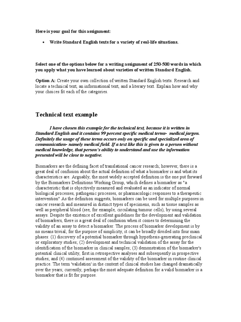 Essay Comparison of 3 Types of Text | PDF | Biomarker | Assay