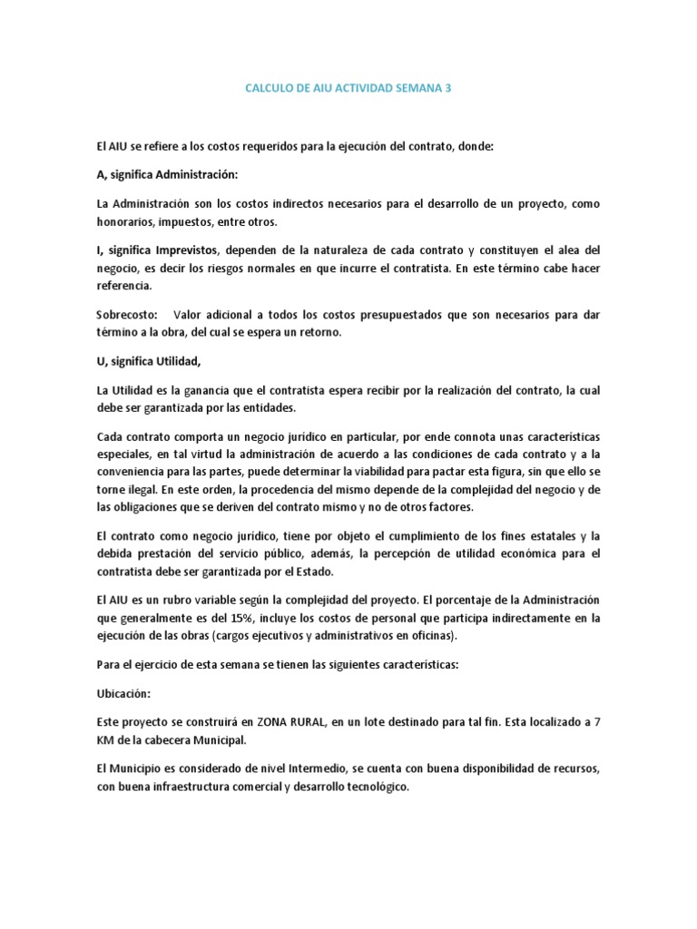 Calculo Aiu | PDF | Business | Economias