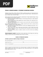 Obrazac Prijava Cinjenica Bitnih Za Oporezivanje NN4519 | PDF