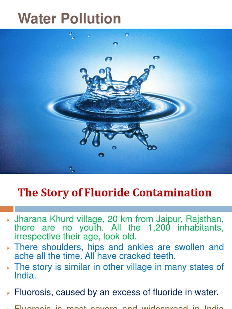 Fluoride Contamination and Water Pollution | PDF | Eutrophication ...