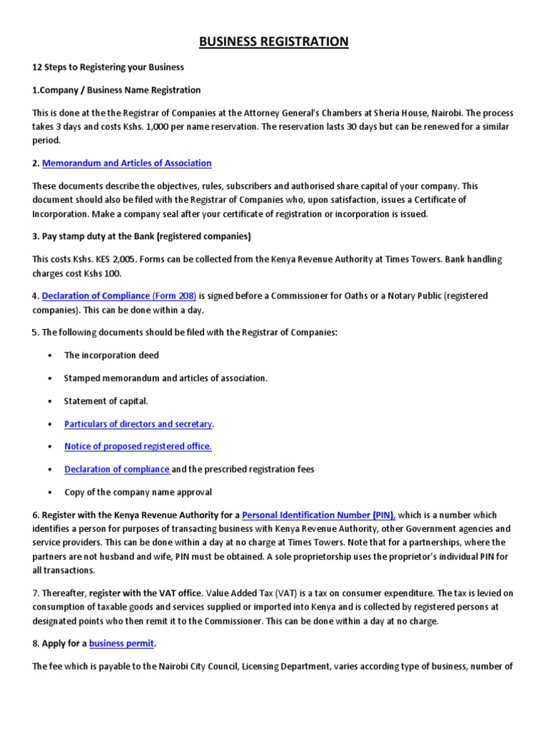 Business Registration | PDF | Companies | Sole Proprietorship