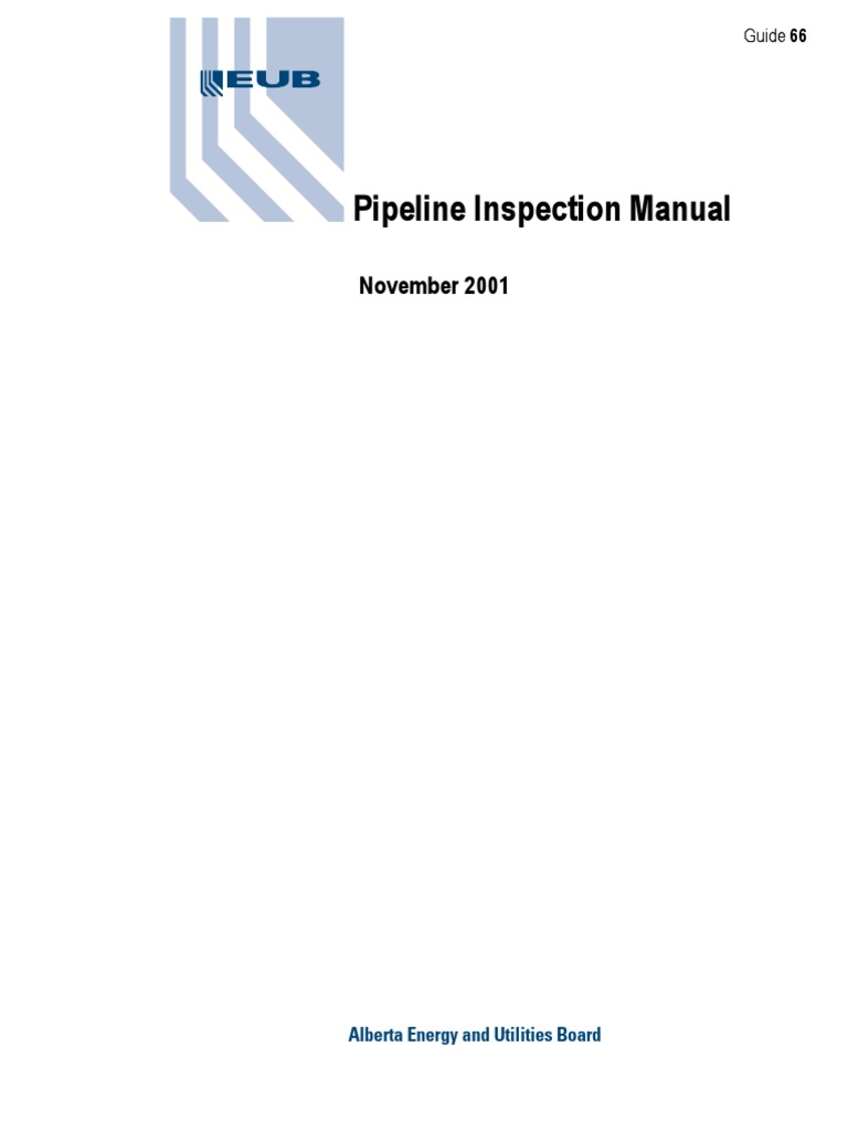 Pipeline Inspection Manual | PDF | Pipeline Transport | Pipe (Fluid Conveyance)