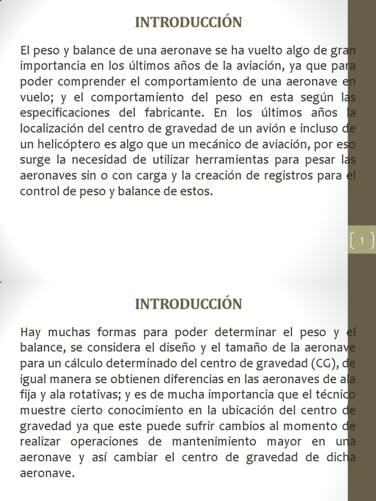 Peso y Balance de Aeronaves - Universidad Don Bosco | PDF | Helicóptero ...