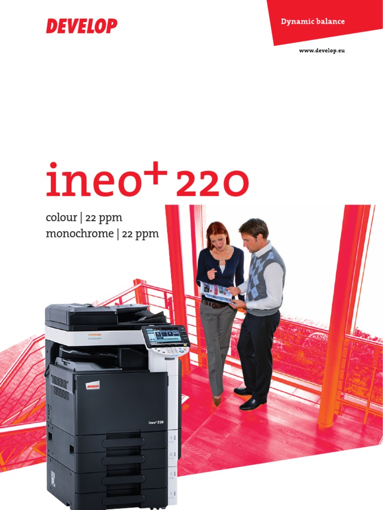 Ineo 220 - Brochure - Eng - Fin | PDF | Image Scanner | Fax
