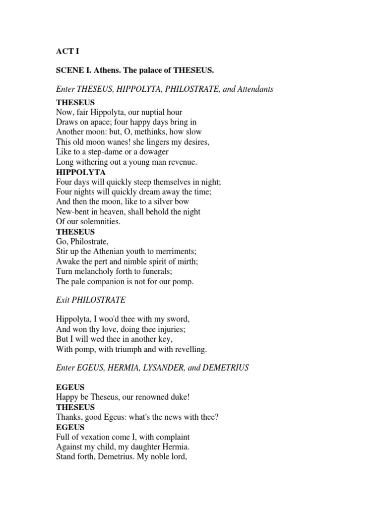 Midsummernight Dreams Script | PDF | Religion & Spirituality