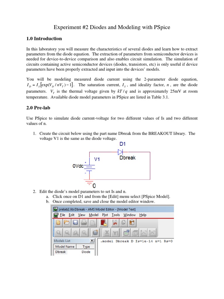 Lab2 Diodes | PDF | Diode | Electrical Components