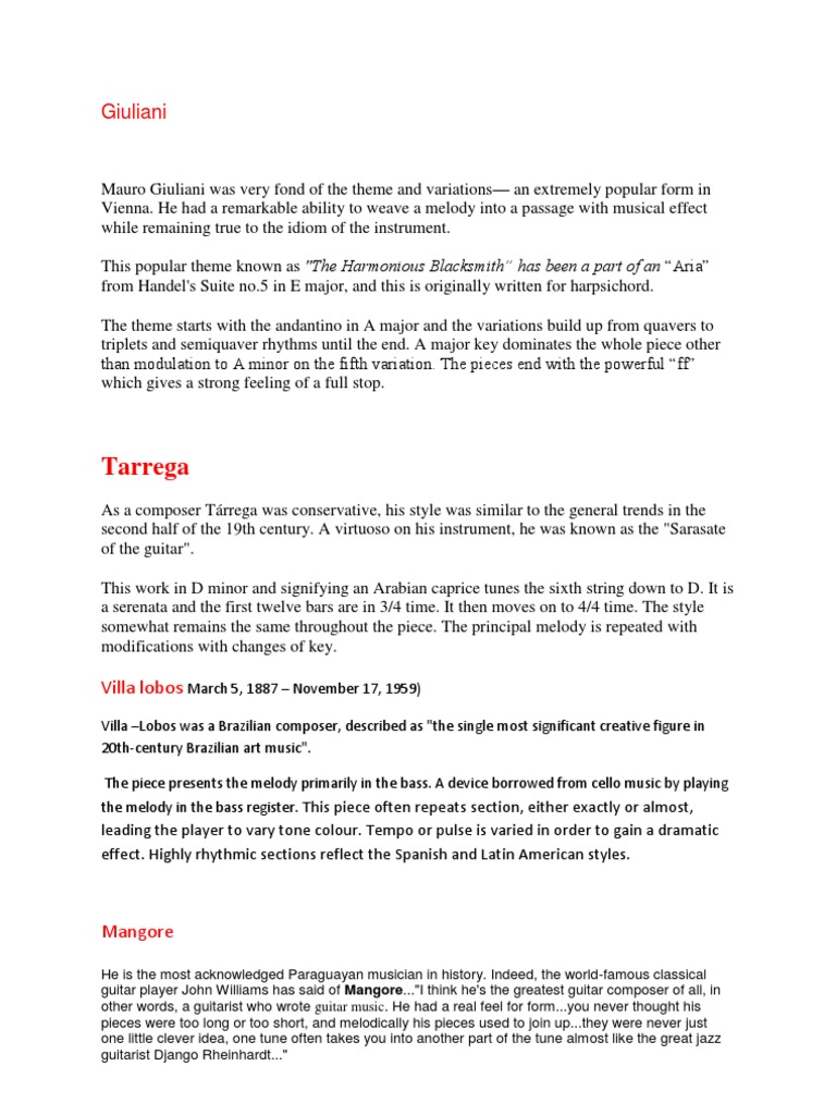 Progam Note ATCL | Musical Compositions | Sound