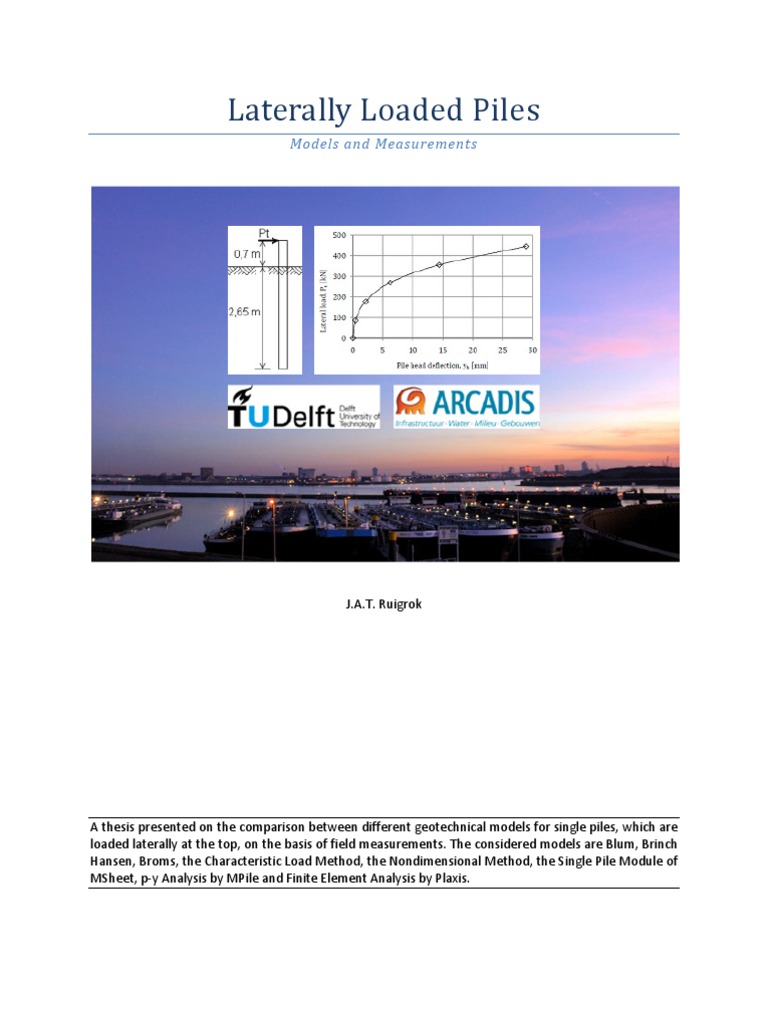 Comparing Models for Laterally Loaded Piles | PDF | Deep Foundation ...