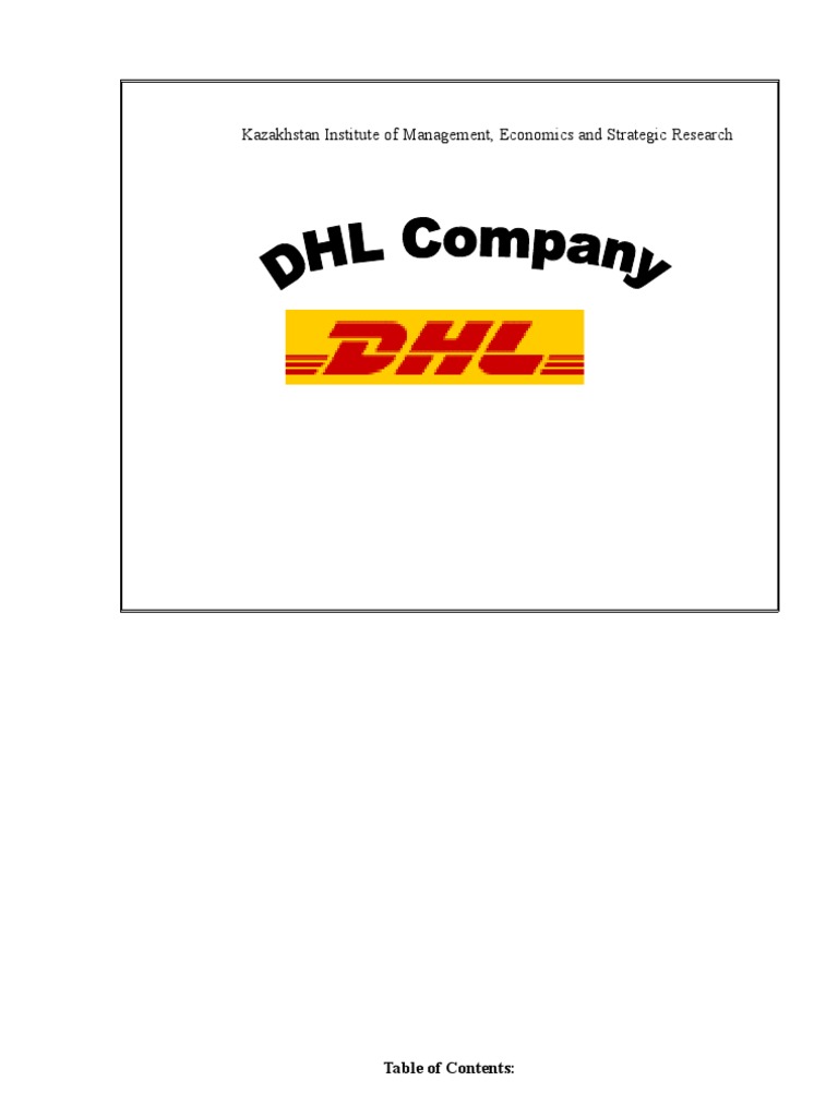 Term Paper DHL International Business | PDF | Electronic Data ...