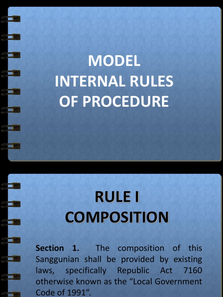 Sanggunian Procedures Guide | PDF | Quorum | Meetings