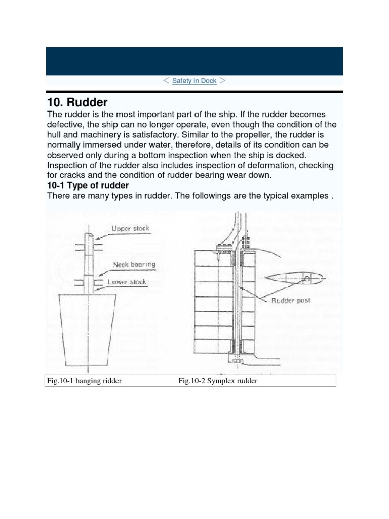 Rudder Fully Explained | PDF | Rudder | Corrosion