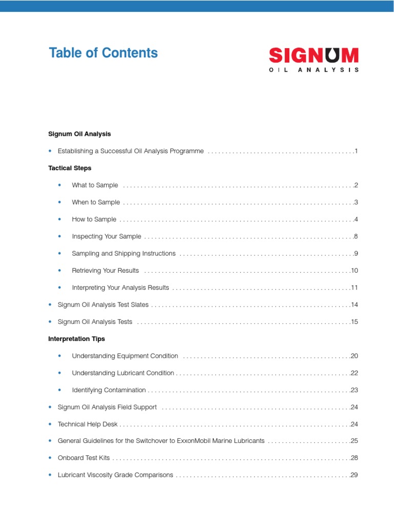 Signum-Technical-Guide LO SAMPLING GUIDE | PDF | Wear | Cylinder (Engine)