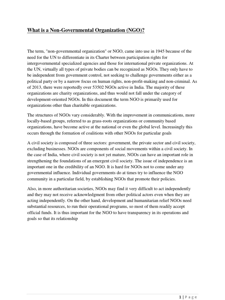 NGO Case Study | Non Governmental Organization | Fundraising