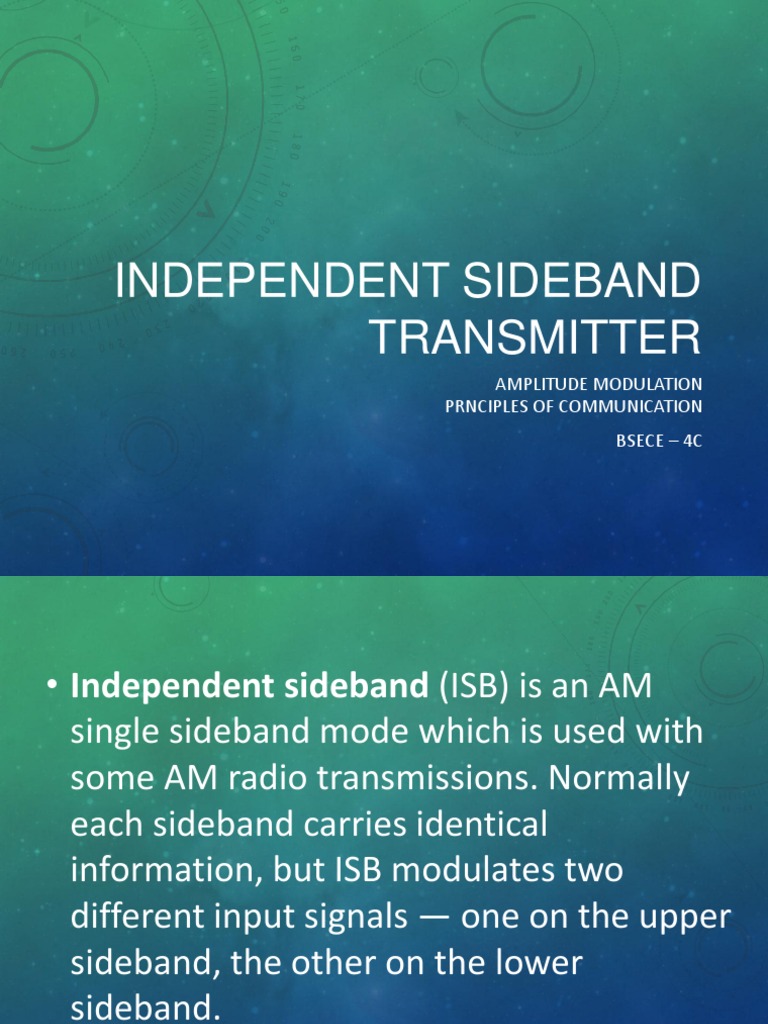 Independent Sideband Modulation Overview | PDF | Computers