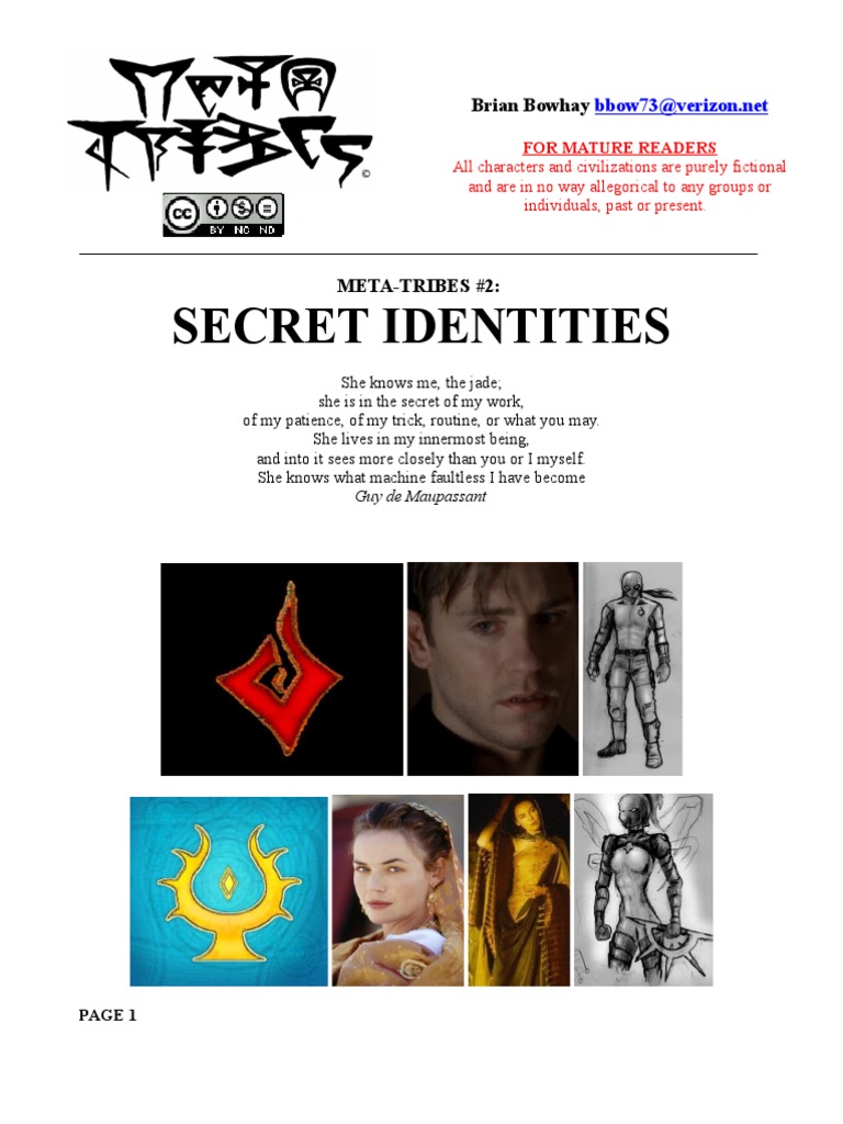Meta-Tribes #2 Secret Identities | PDF