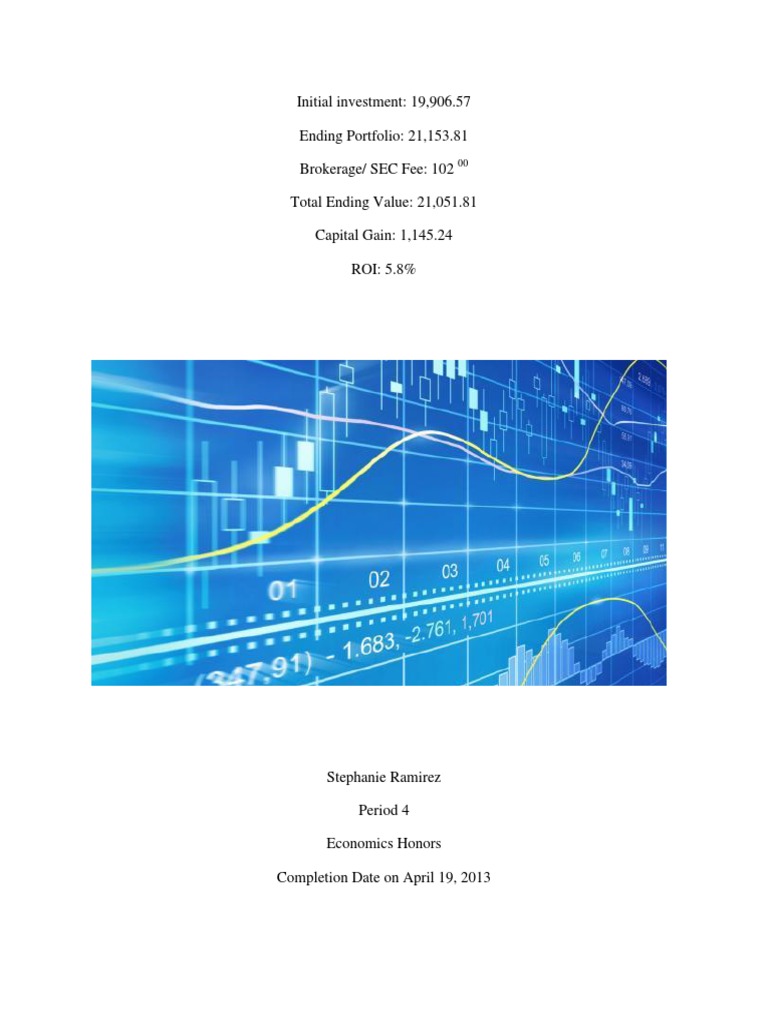 Economics Stock Market Project | PDF | The Coca Cola Company | Dow ...