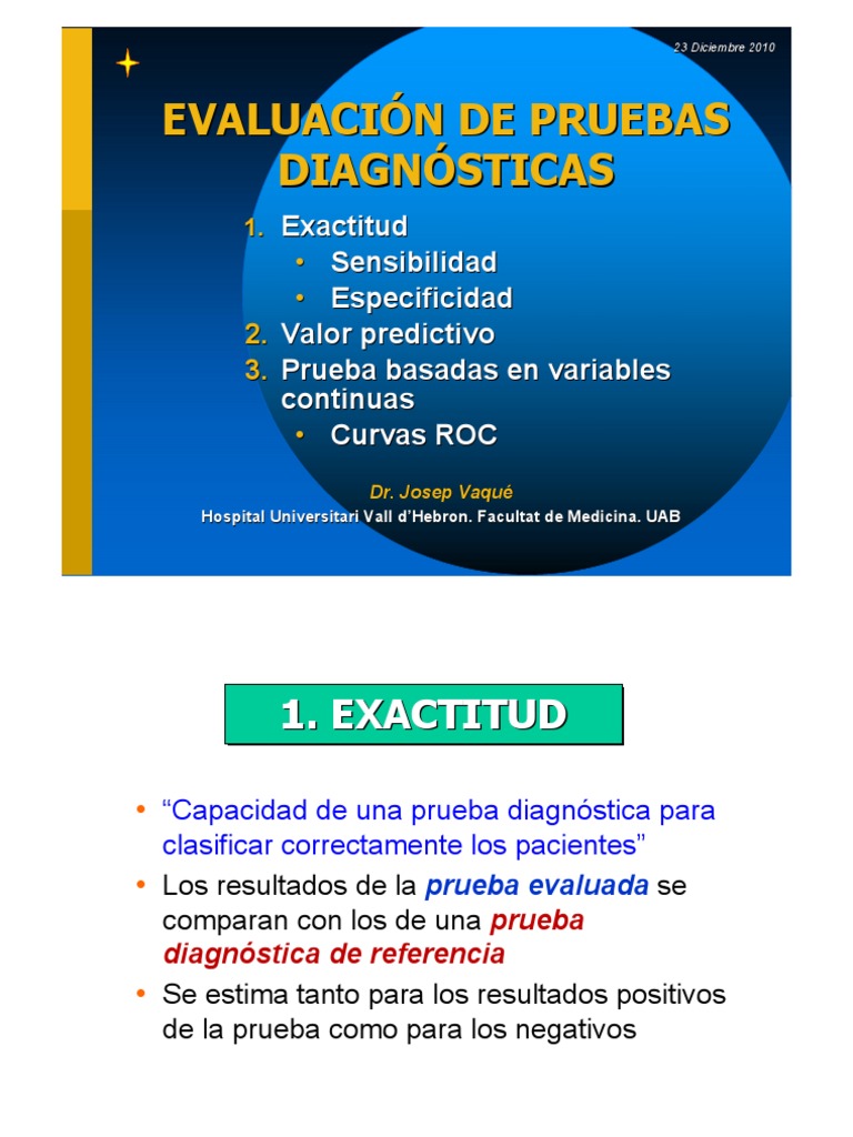 Especificidad y Sensibilidad | Sensibilidad y especificidad ...