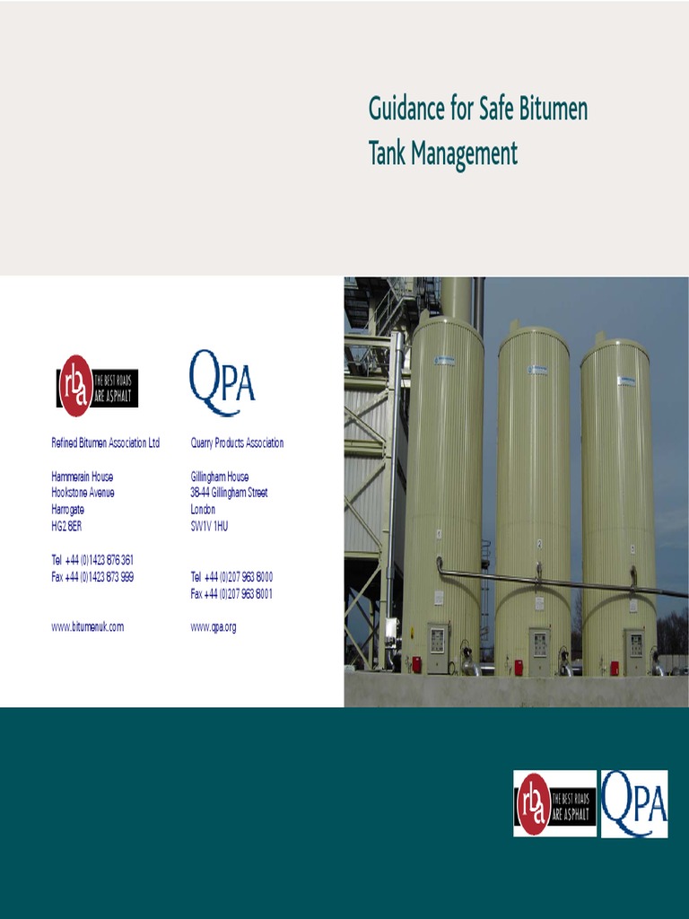 Safe Management of Bitumen Tanks | PDF | Asphalt | Volume
