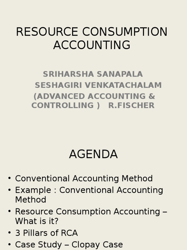 Resource Consumption Accounting | PDF | Management Accounting | Human ...