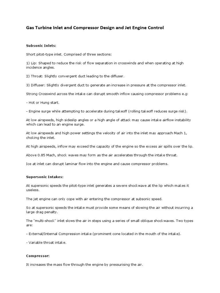 GT Compressor Design | PDF | Jet Engine | Turbine