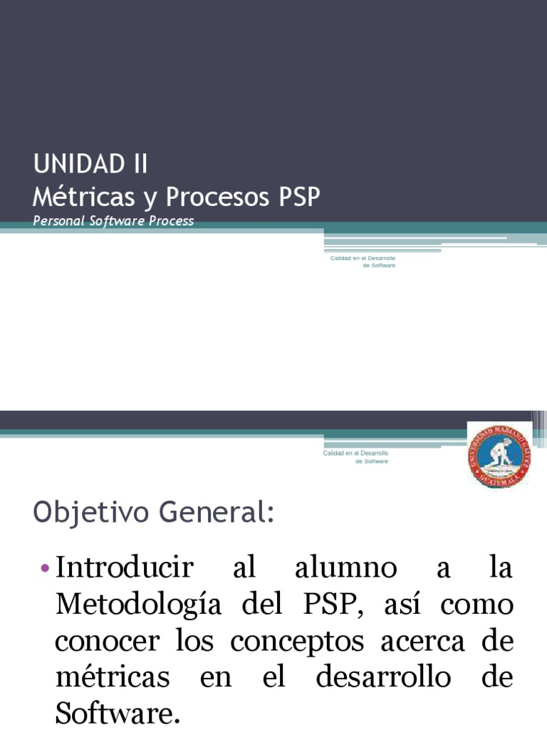 Introducción a la Metodología del Personal Software Process (PSP) y sus Principios para Mejorar ...