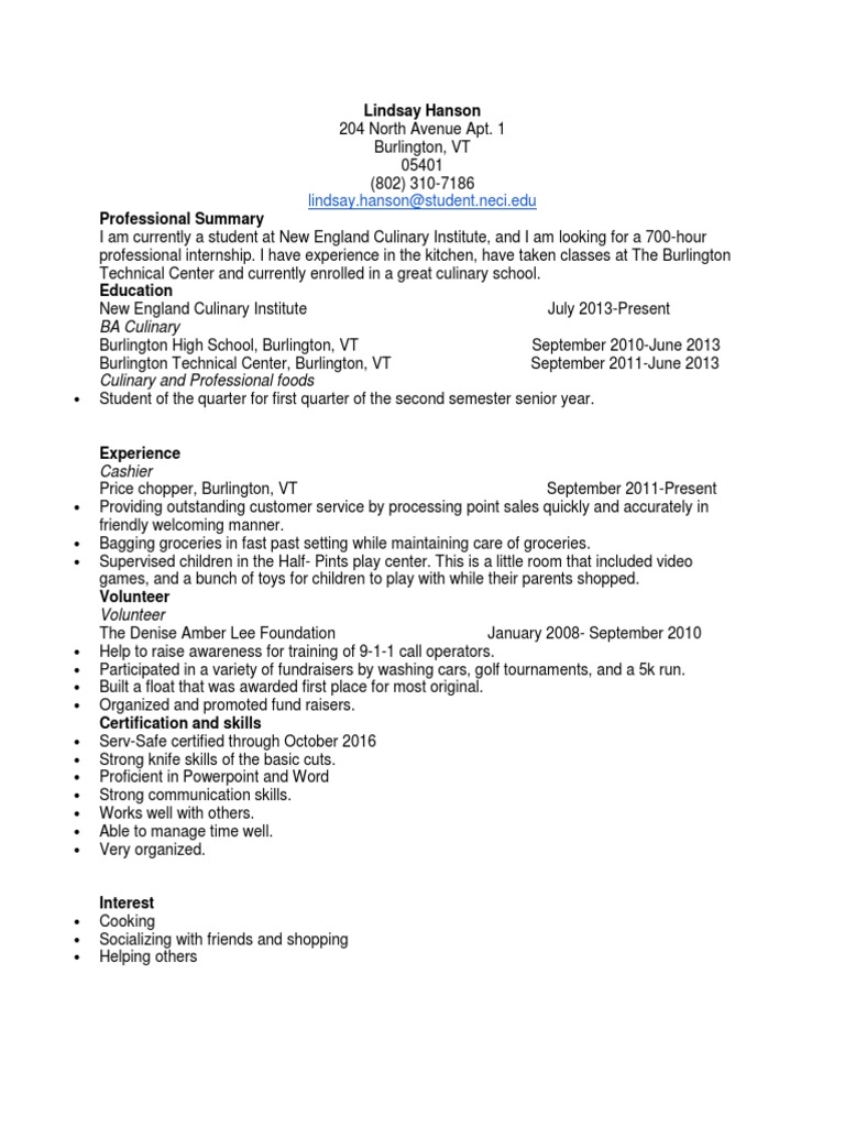 Lindsay Hanson Resume | PDF | Career & Growth