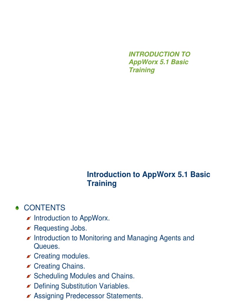 Appworx Training | PDF | Scheduling (Computing) | Computer Program